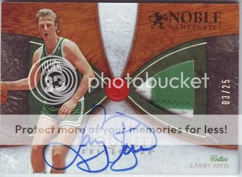 Update on Larry Bird Auto Collection - Blowout Cards Forums