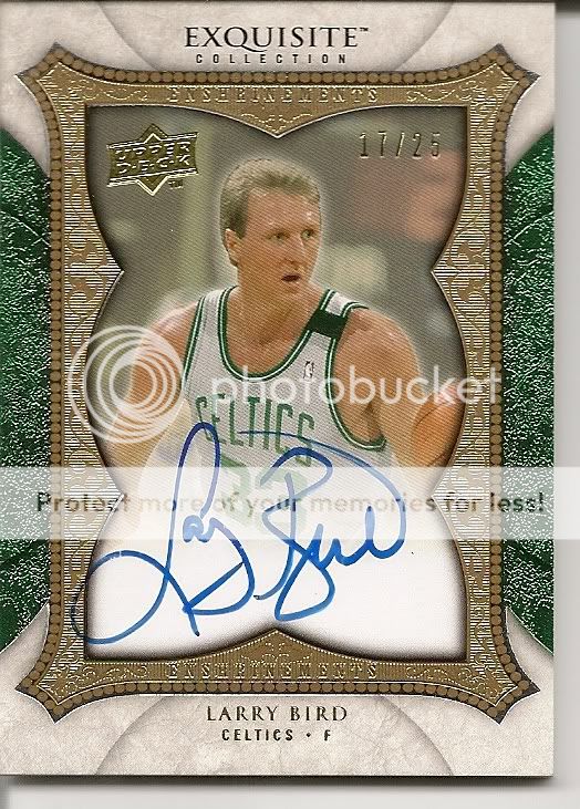 Update on Larry Bird Auto Collection - Blowout Cards Forums
